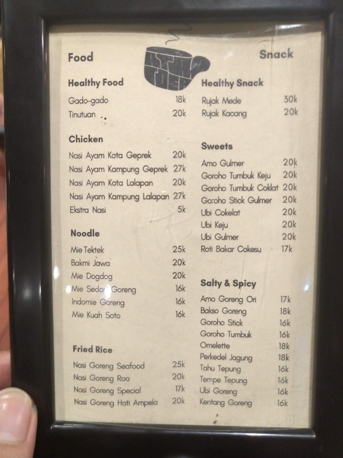 Carta de Atap Toea Cafe, Gorontalo, Jl. Agus Salim