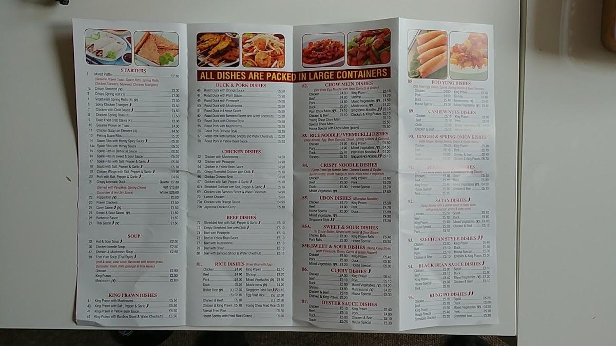 Menu at Peking Chef restaurant, Bristol, 4 Hengrove Ln