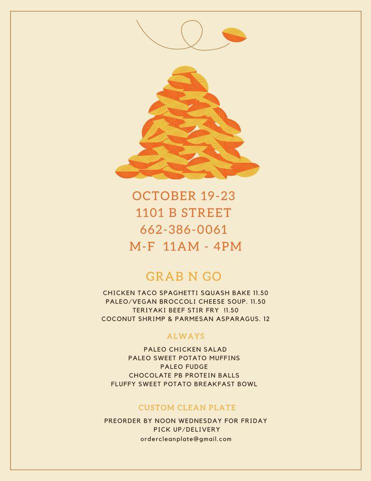 Menu at Clean Plate restaurant, USA
