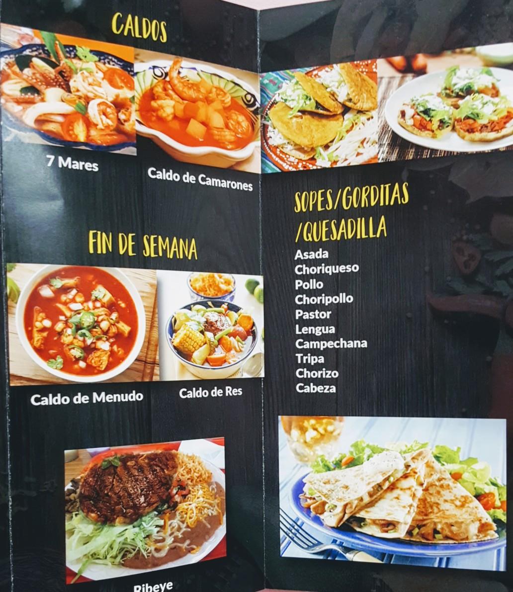 Menu at Ice cream/Taquería Los Dos Gallos, Asheboro