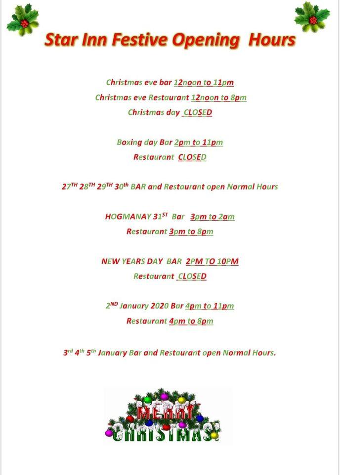 Menu at The Star Inn pub & bar, Ardersier, 8 High Street