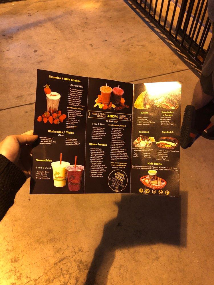 Menu at Jugos Acapulco pub & bar, Santa Ana, 307 E 1st St #1b