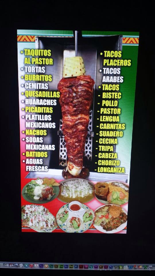 Menu at New Santa Ana restaurant, New York City