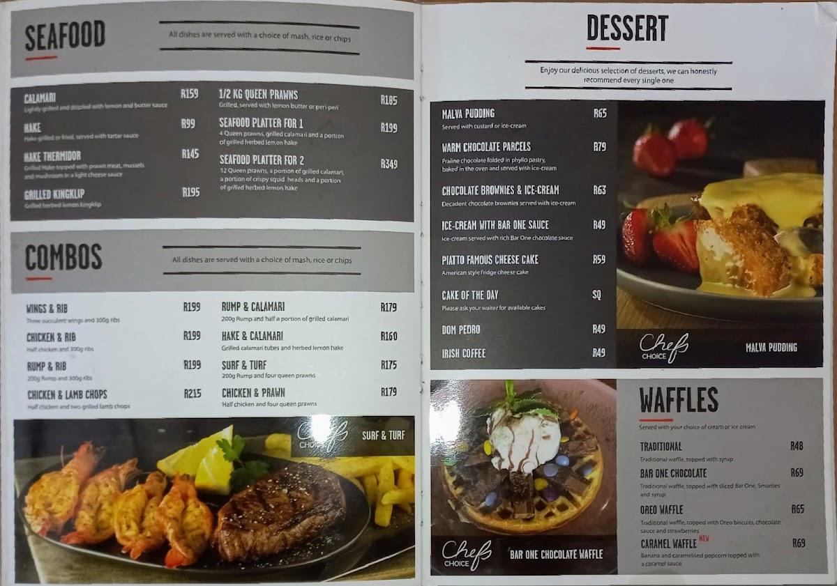 Menu at Piatto Alberton restaurant, New Redruth, Shop 32