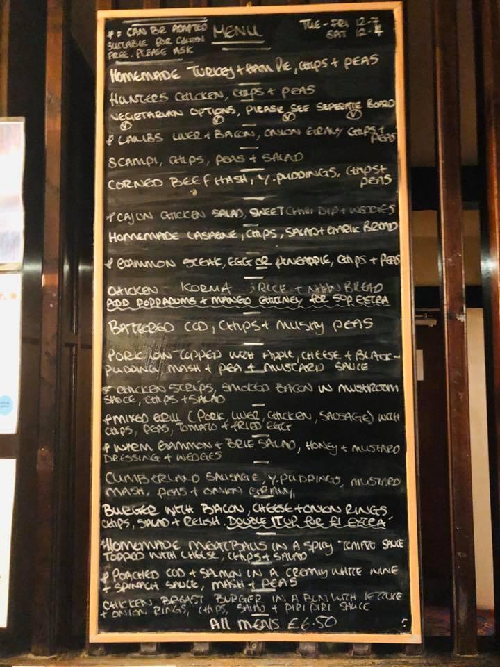 Menu at The Keel Inn Motel & Free House pub & bar, Barnsley