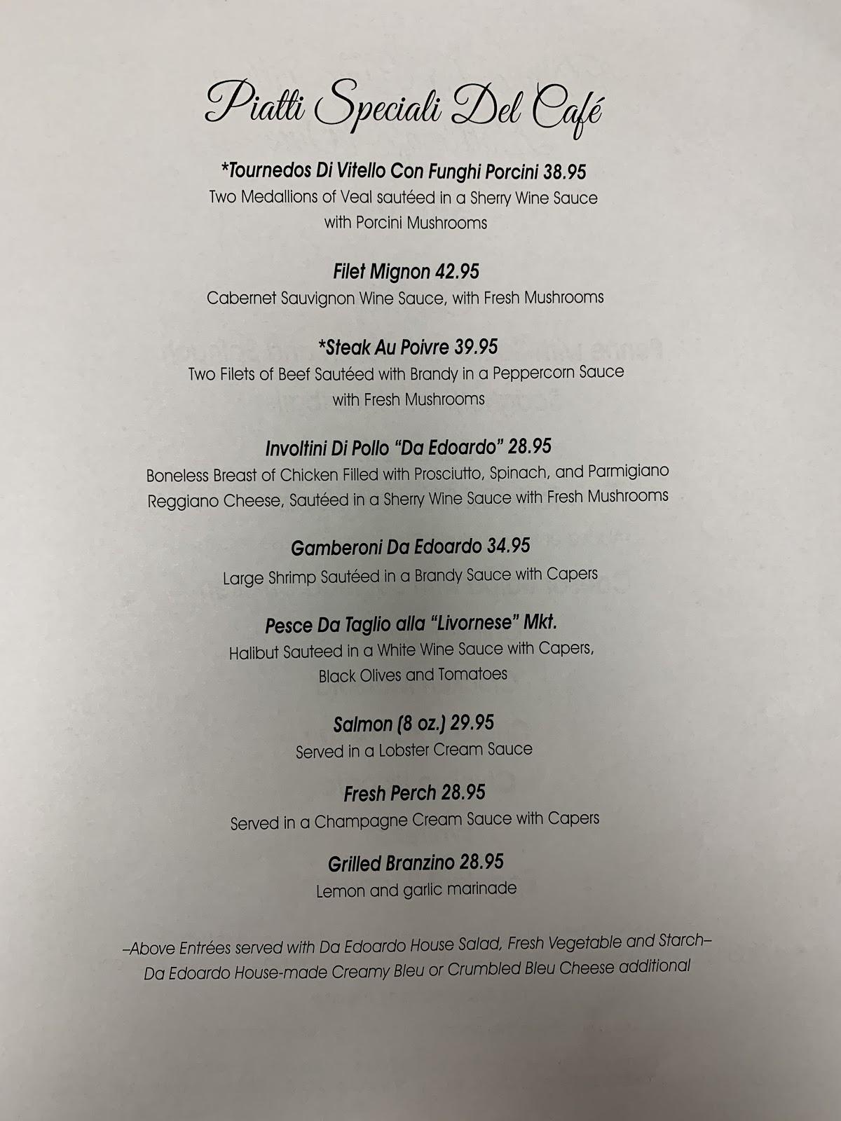 Menu at Cafe Nini, Grosse Pointe Farms