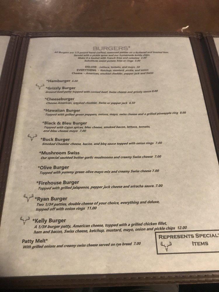 Menu at Bucksnort Bar, Mesick