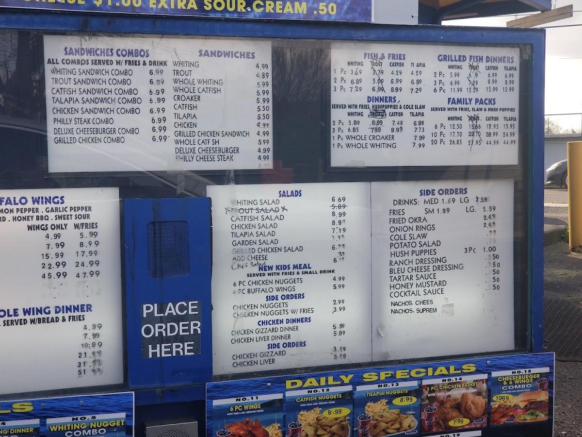 Menu at Boston fish supreme restaurant, Birmingham, 144 6th Ave SW