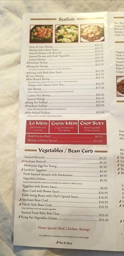 Menu at Dragon House restaurant, Riverside