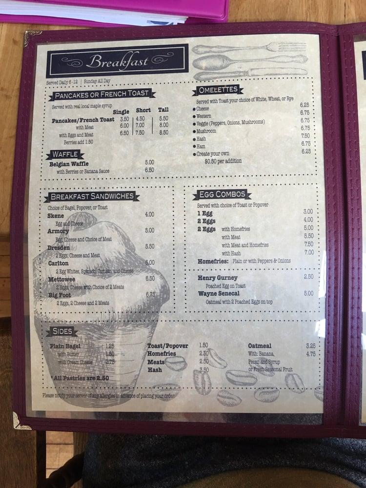 Menu at Historic Grounds restaurant, Whitehall
