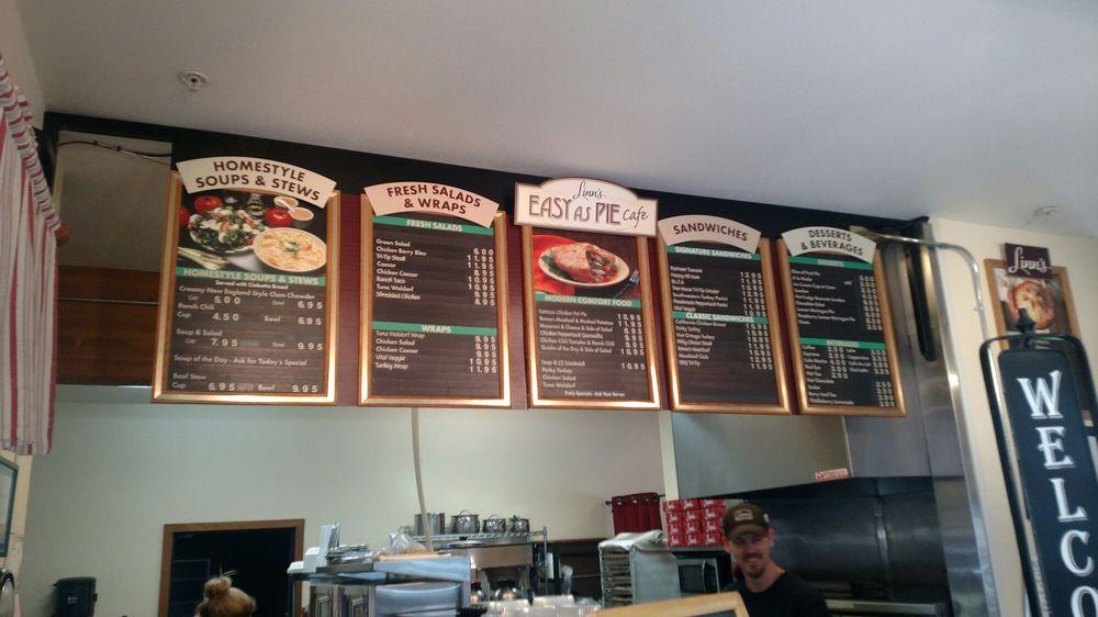 Menu at Linn's Easy As Pie Cafe, Cambria, Bridge St