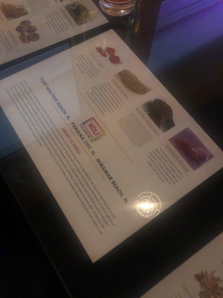 Menu at Holi Indian Cuisine (A Flavor of Joy) restaurant, Fort Walton Beach