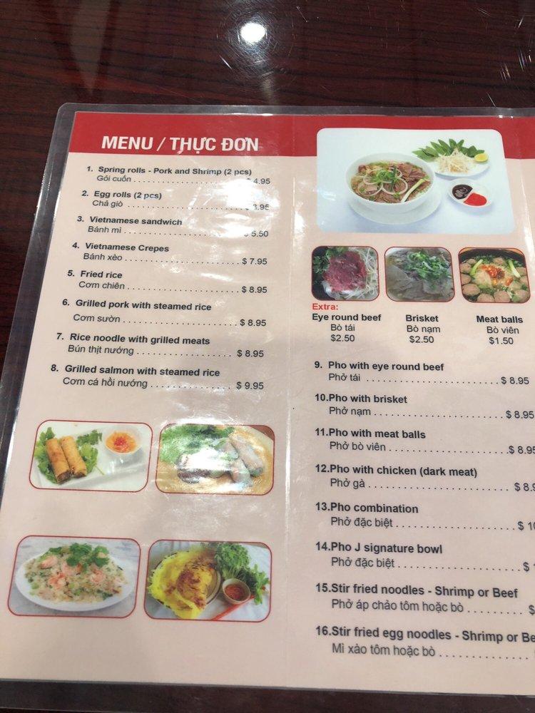 Menu at J Cafe Boba Tea & Sandwich, Jefferson City