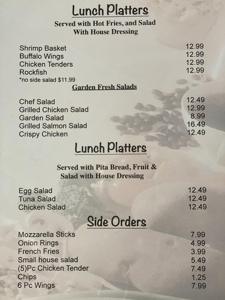 Menu at Marlboro Grille restaurant, Upper Marlboro