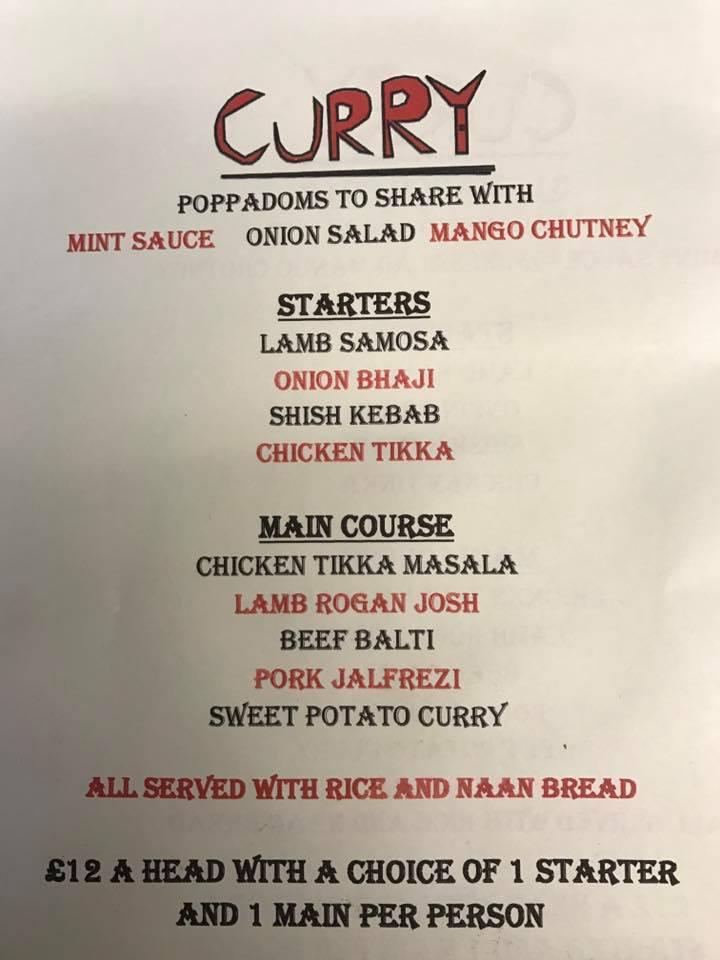 Menu at Dog Inn & Davenport Arms pub & bar, Worfield
