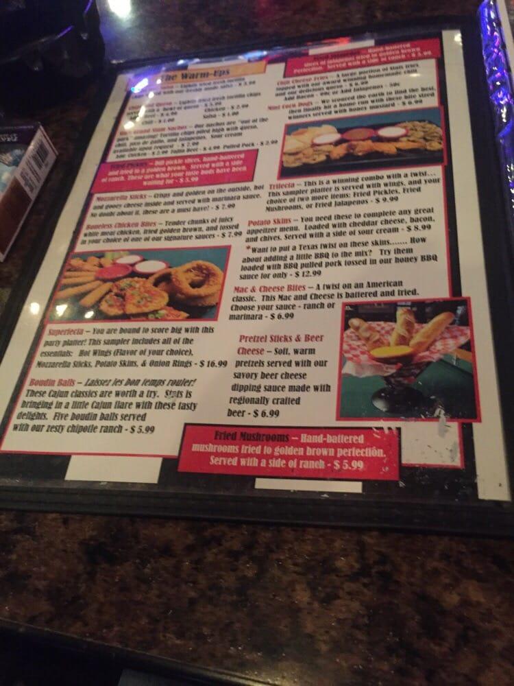 Menu at Stats pub & bar, Houston