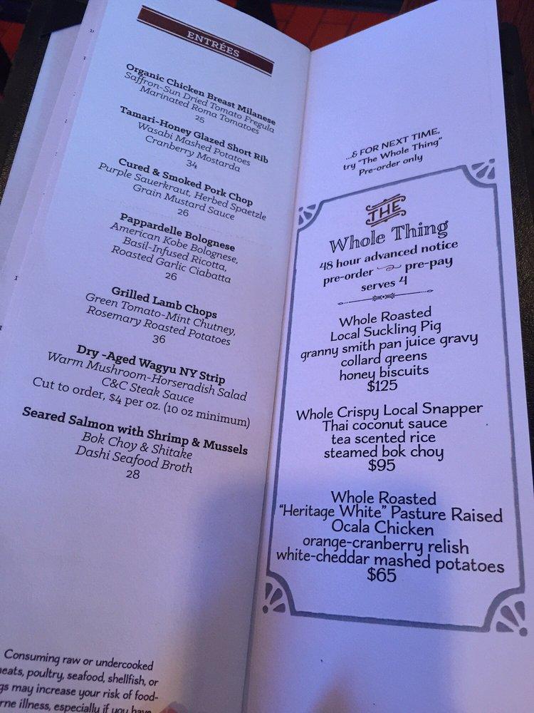 Menu at The Cook and The Cork pub & bar, Coral Springs
