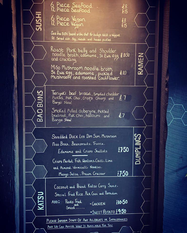 Menu at Bango Kitchen restaurant, Penryn