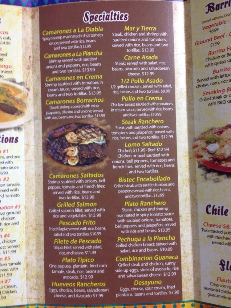 Menu at Las Vegas restaurant bar & grill, Milford Mill, Security Blvd