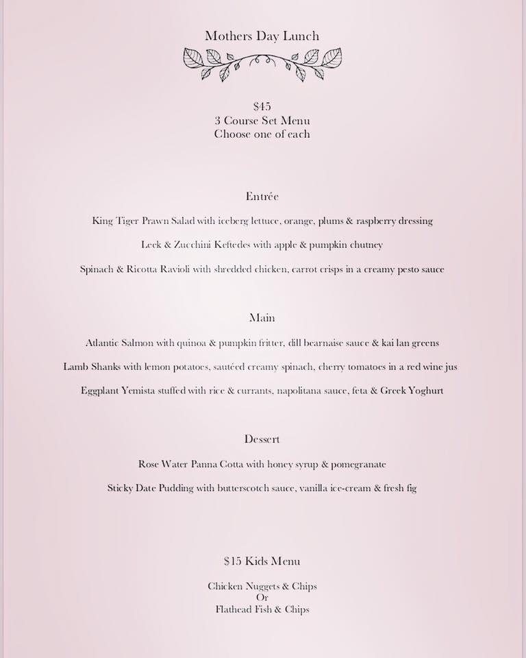 Menu at Orchid Kitchen restaurant, Marrickville