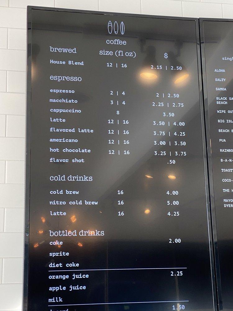 Menu at Shaka Donuts, Orlando