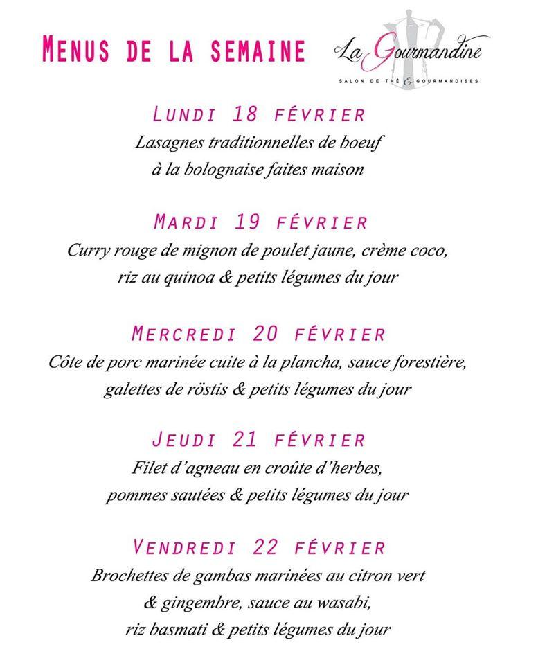 Menu da Gourmandine, Ollon