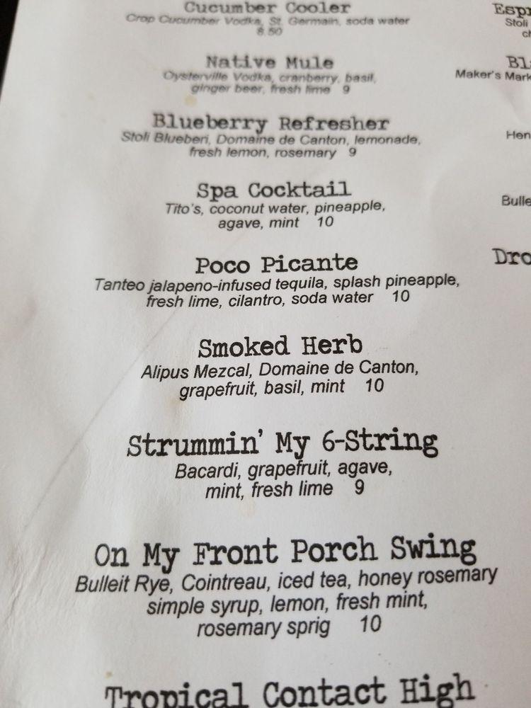 Menu at Scargo Cafe, Dennis, 799 Main St