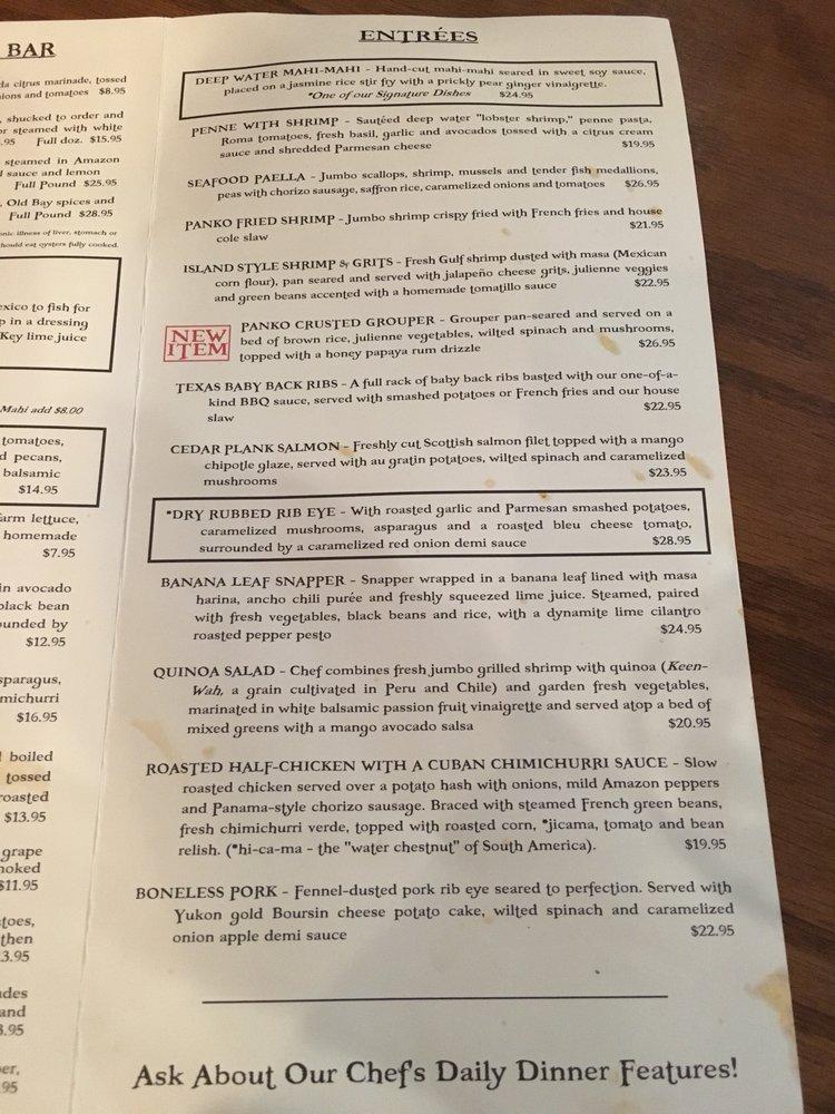 Menu at Doc Ford's Rum Bar & Grille - Ft. Myers Beach, Fort Myers Beach