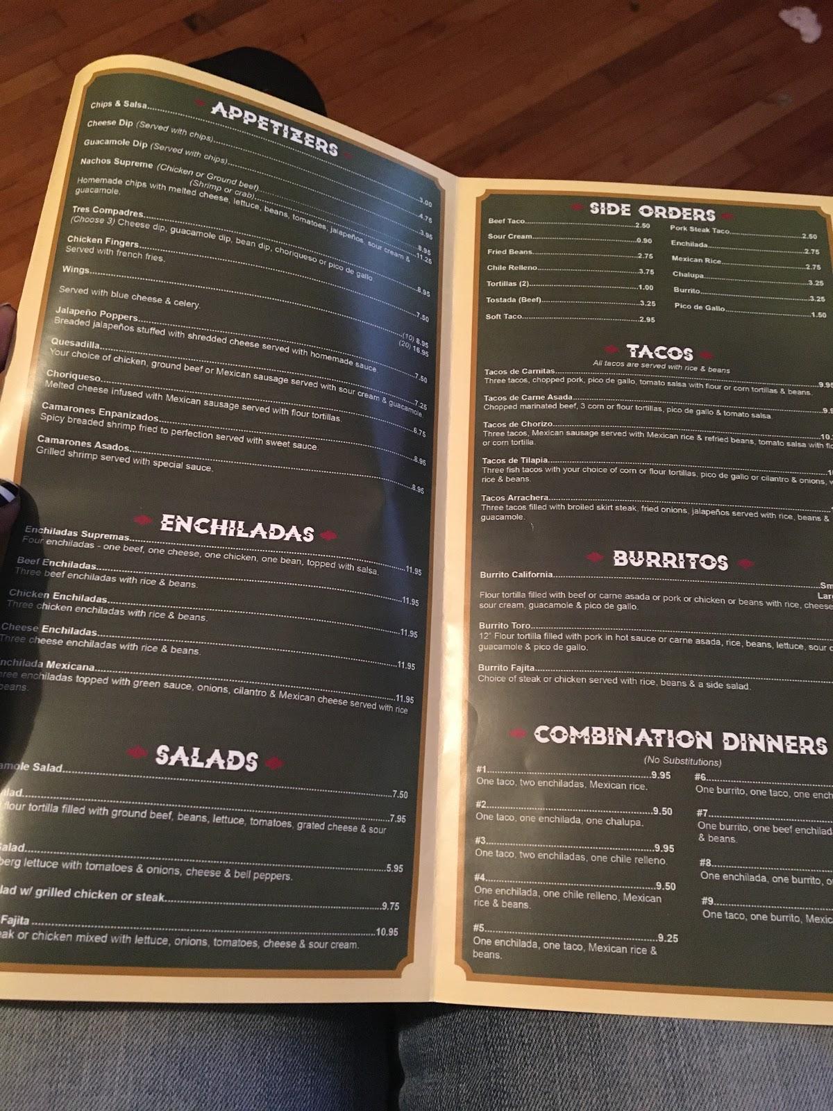 Menu at El Toro Take Out restaurant, Wilmington, 624 N Union St
