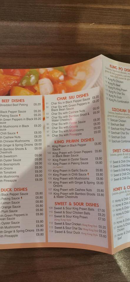 Menu at Foo House restaurant, Glasgow, Aikenhead Rd