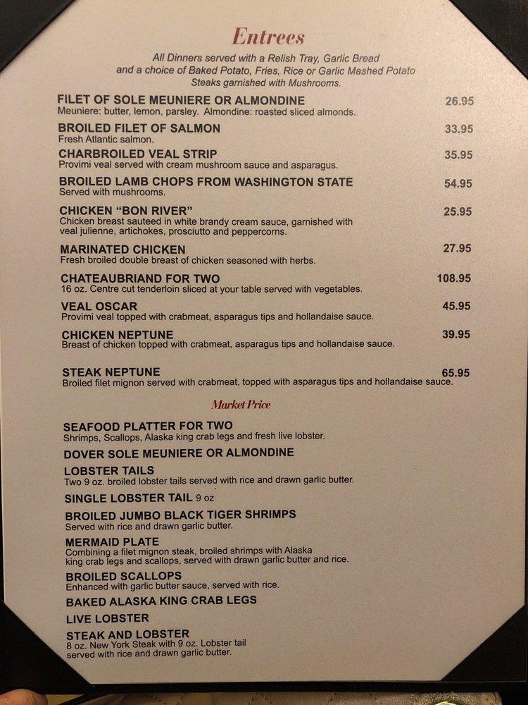 Menu au The Octagon restaurant à viande, Markham, Yonge St null