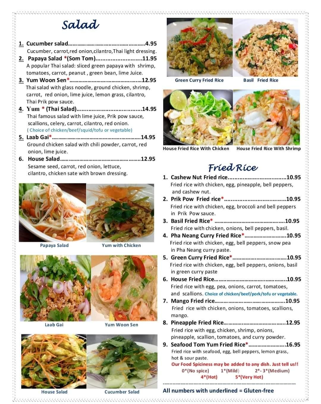 Menu at Thai For You restaurant, York, 647 US-1 Ste 7