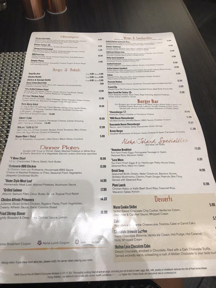 Menu at Copper Whisk Café cafe, Las Vegas