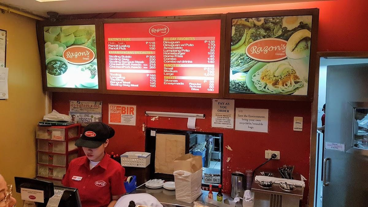 Menu at Razon's of Guagua | Banawe restaurant, Quezon City, J2G3+WR7