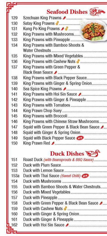 Menu at Wing Lok Chinese Takeaway fast food, Kingswinford