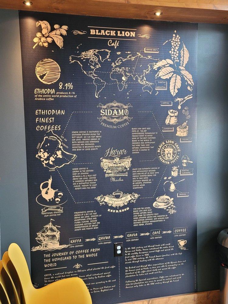 Menu at Black Lion Coffee & Café cafe, Rockville