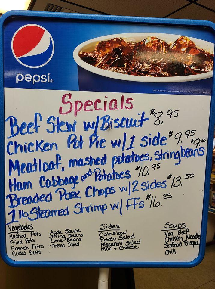 Menu at Parkside Family Restaurant, Sudlersville