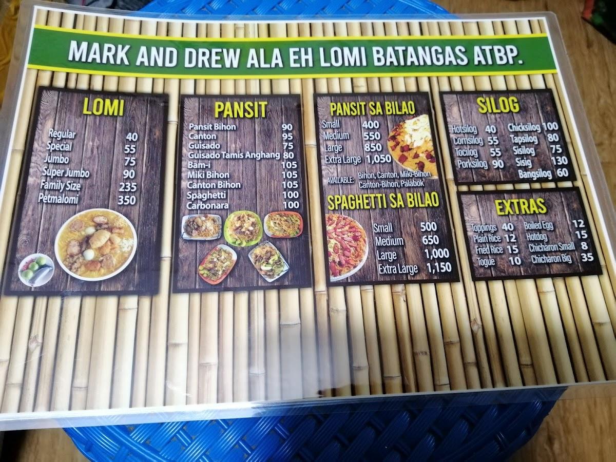 Menu at Ala eh Authentic Lomi Batangas - Bulihan restaurant, Silang
