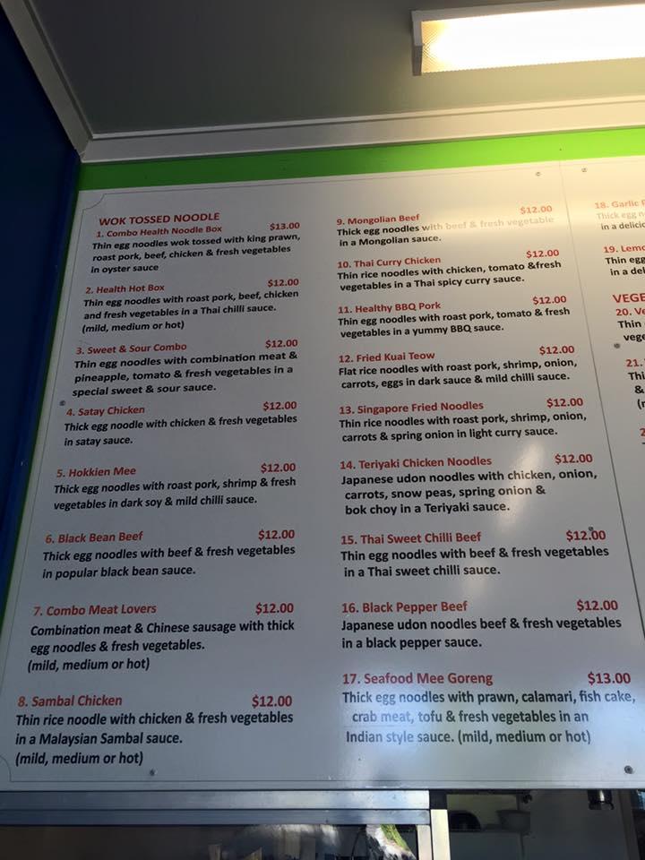 Menu at Grace Asian Kitchen restaurant, Ayr