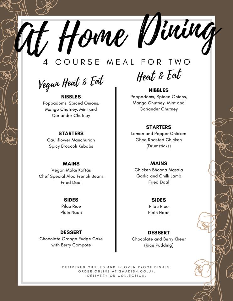 Menu at Swadish by Ajay Kumar restaurant, Glasgow