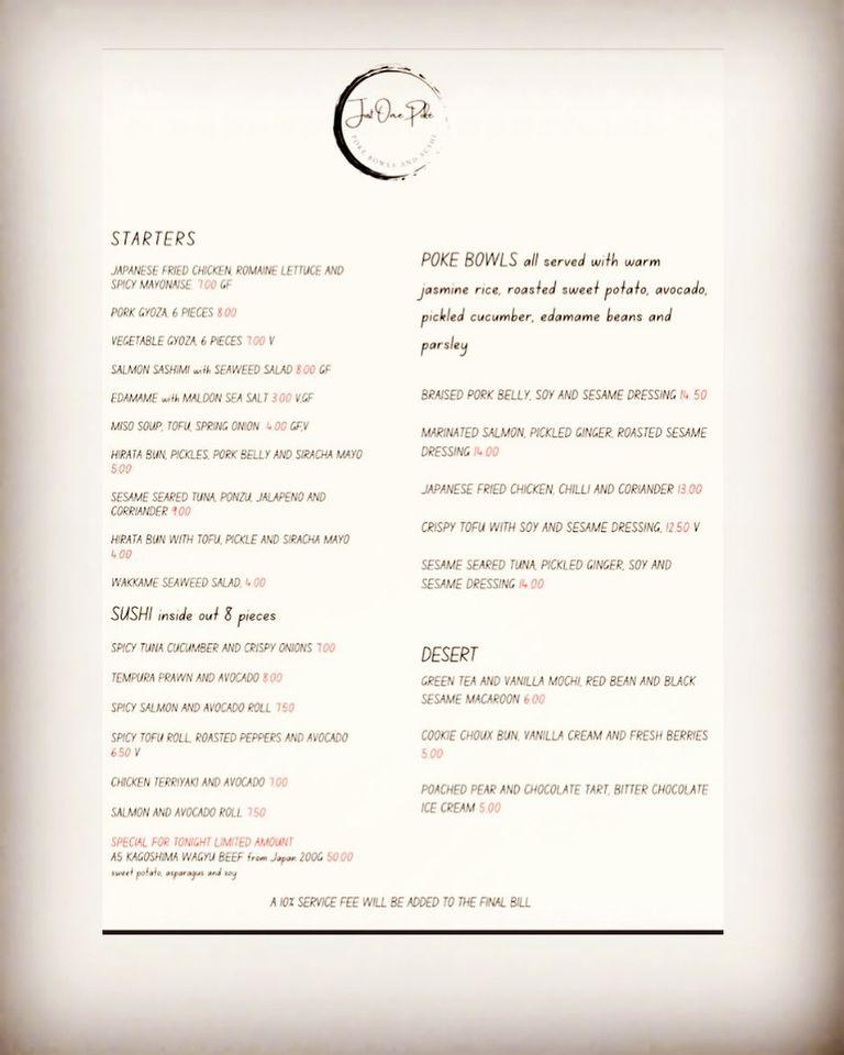 Menu at The Croft Restaurant, Bourton-on-the-Water