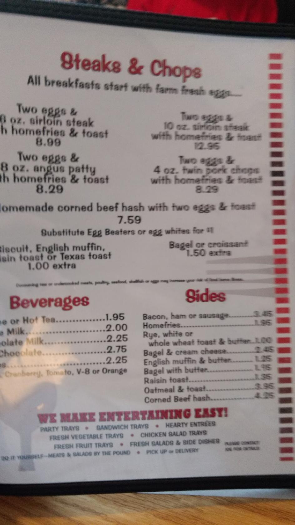 Menu at Nicky & Smitty's Deli & Restaurant, Aurora