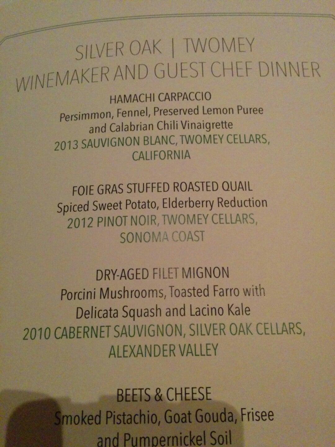 Menu at Bacchus - A Bartolotta Restaurant, Milwaukee