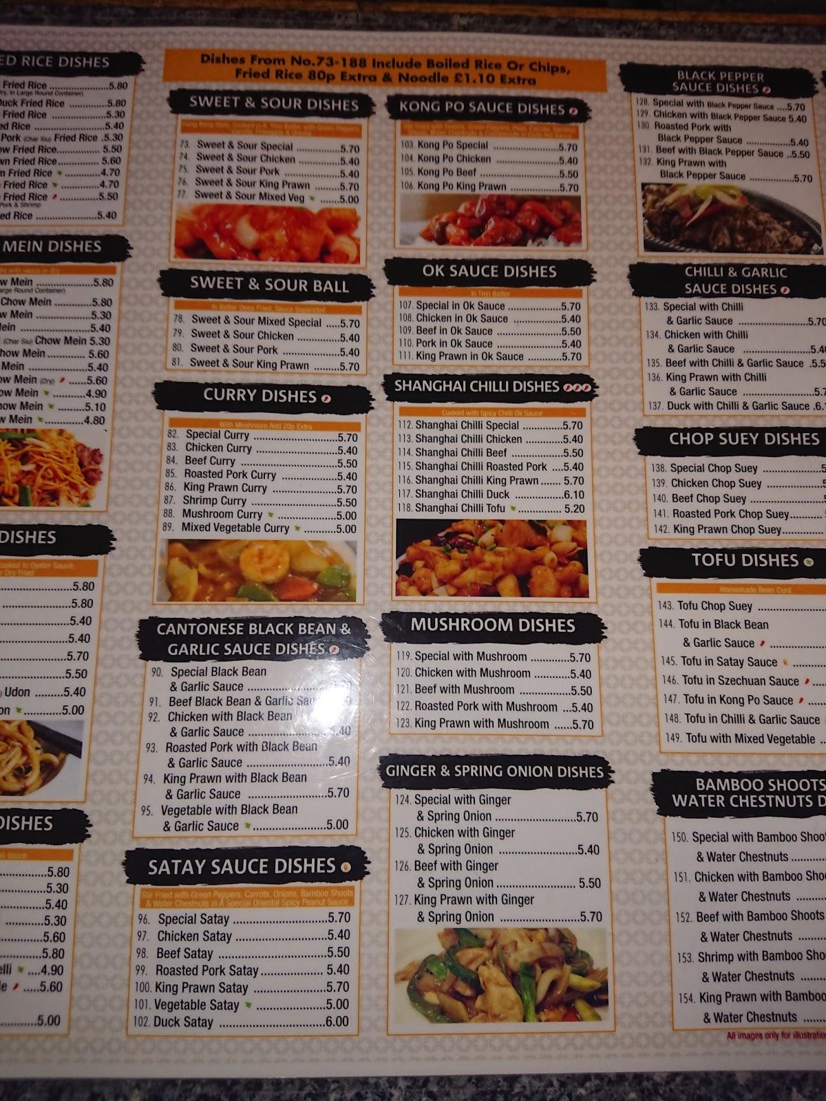 Menu at Lin's Chinese Takeaway @ Great Horton Road fast food, Bradford