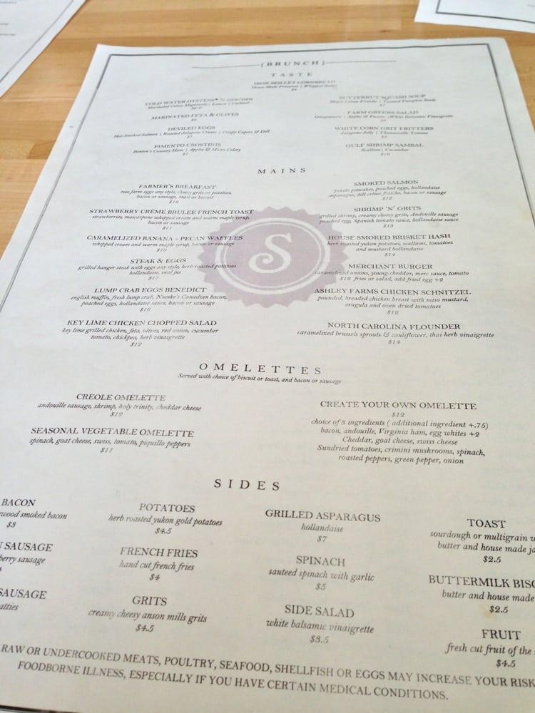 Menu at Seed Kitchen & Bar, Marietta