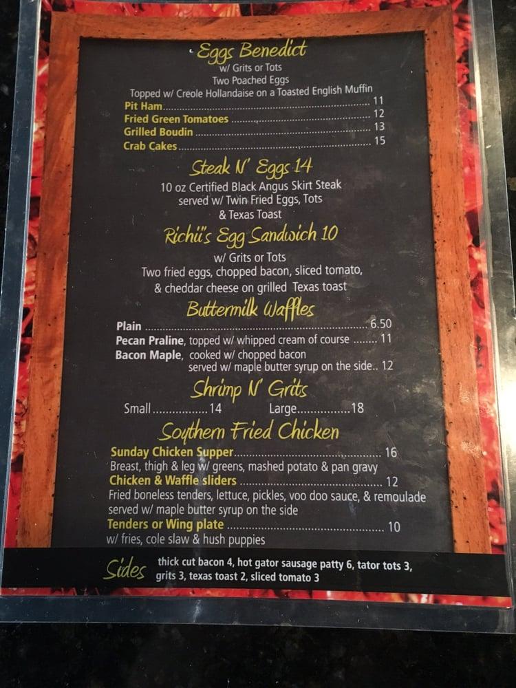 Menu at Shuck N Dive restaurant, Fort Lauderdale