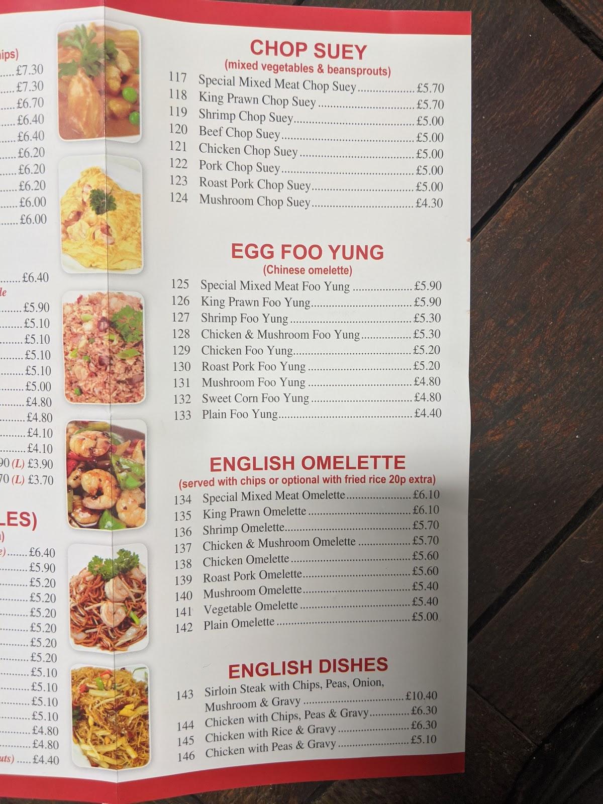 Menu at Barnham Chinese Take Away, Bognor Regis