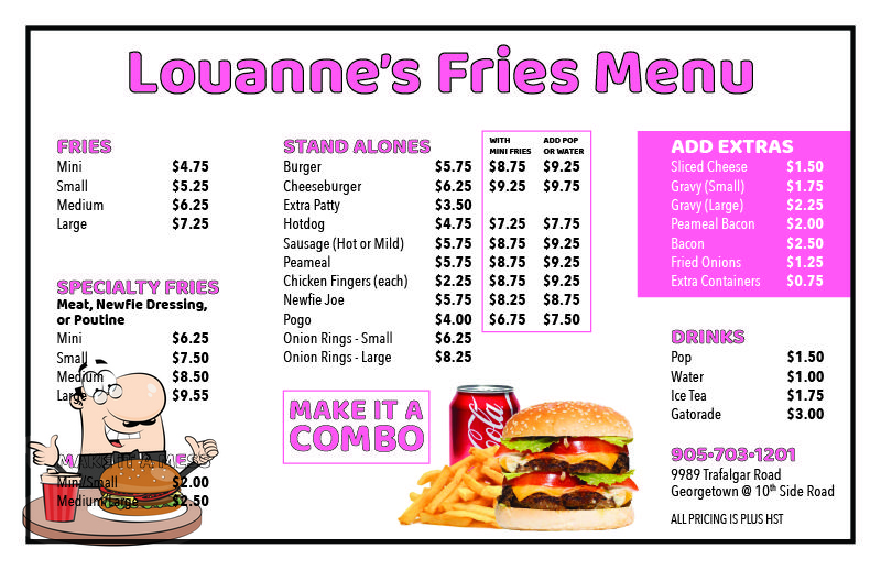 Louanne's Fries in Halton Hills - Restaurant menu and reviews