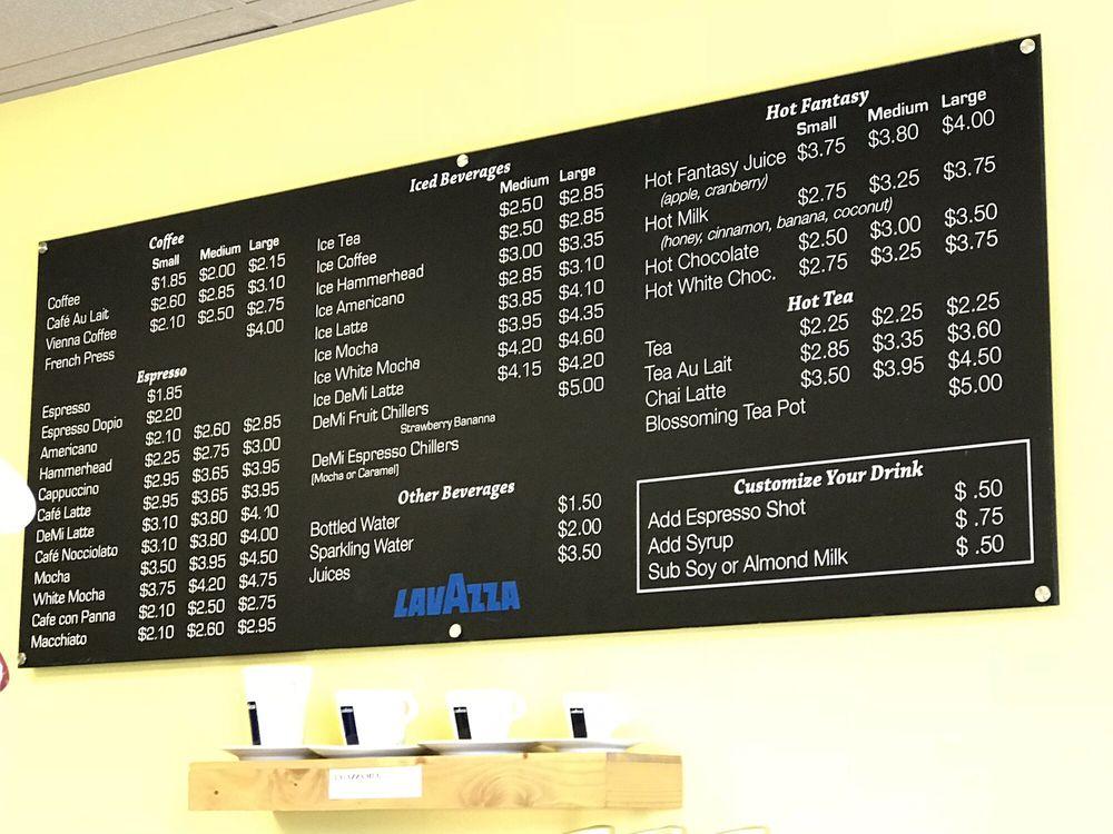 Menu at Demi Cafe Cafe., San Diego, Friars Rd #113