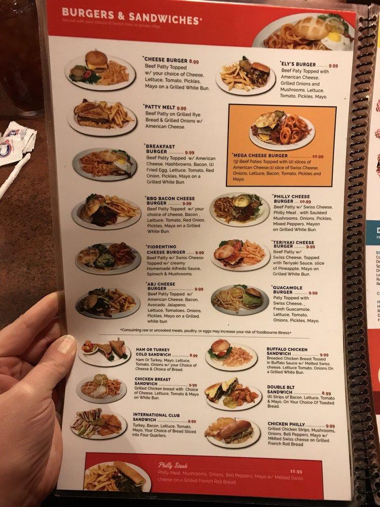 Menu at Ely's Breakfast Restaurant & Burgers, Las Vegas